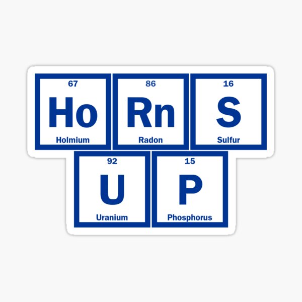 "HoRnS UP!" Sticker by Ramheart | Redbubble