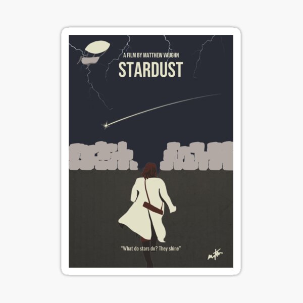 "Stardust minimal movie poster" Sticker by maddygracetm | Redbubble