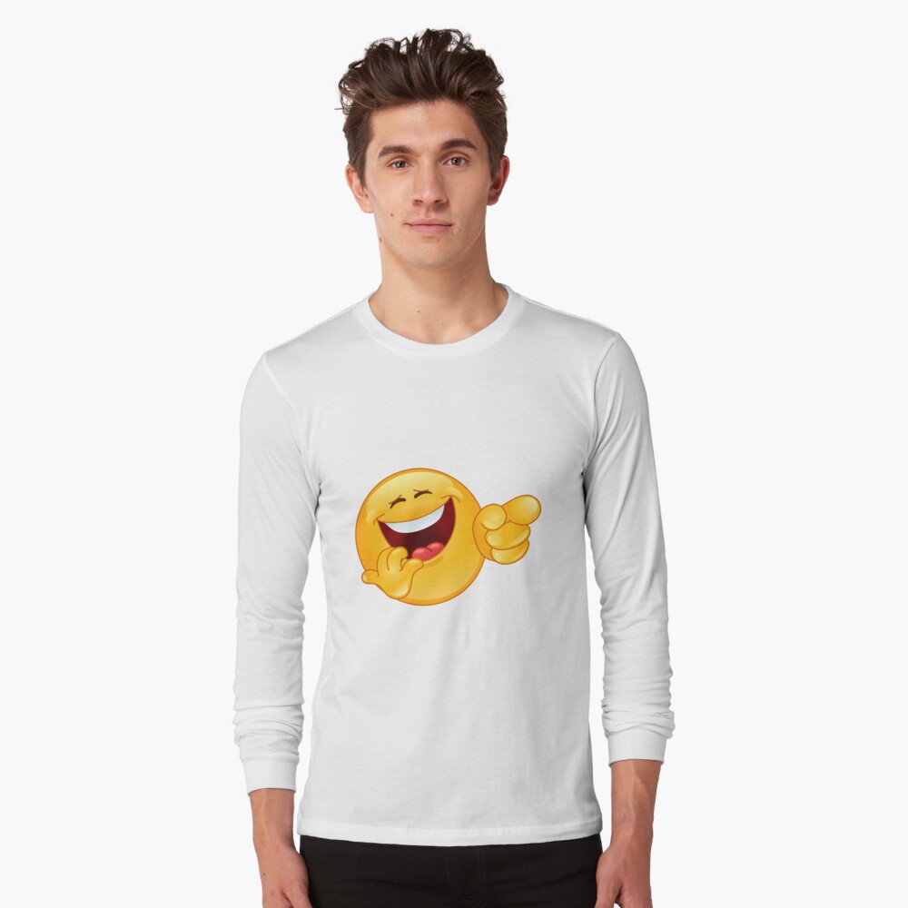 "Laughing and Pointing Emoji" Sticker for Sale by yayayoy | Redbubble