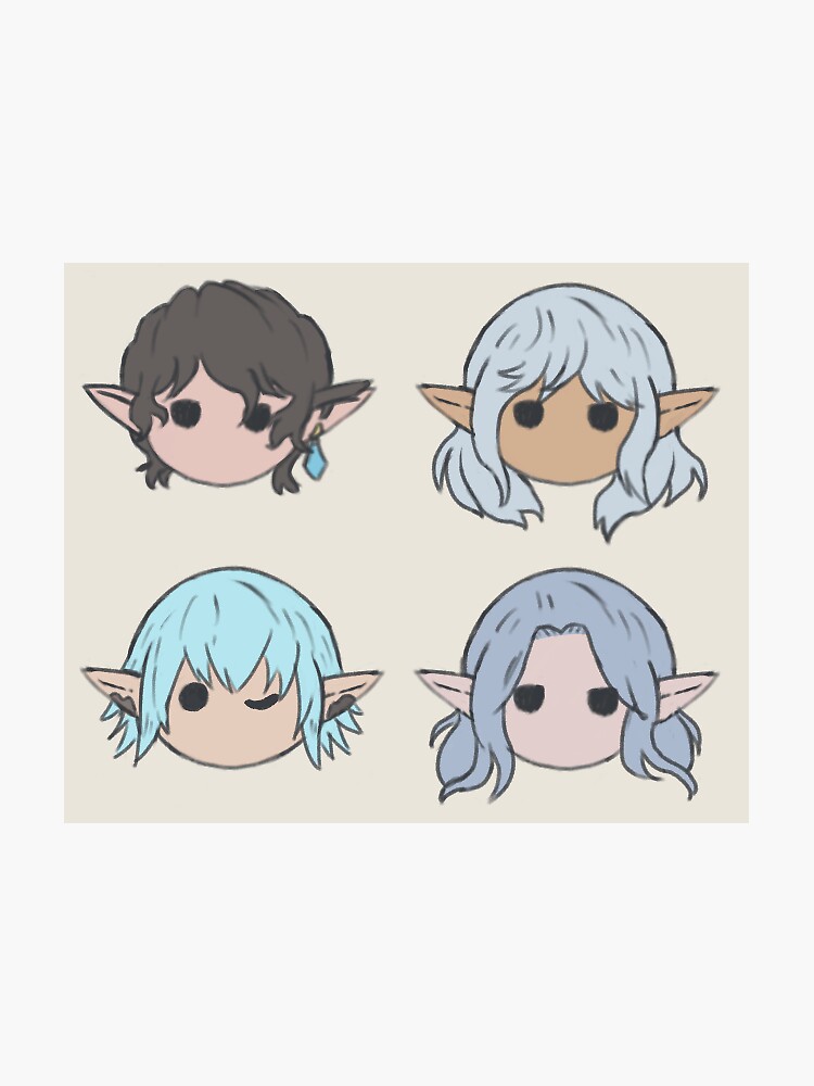 "Aymeric, Estinien, Haurchefant, and Ysayle Heavensward Chibi Heads ...