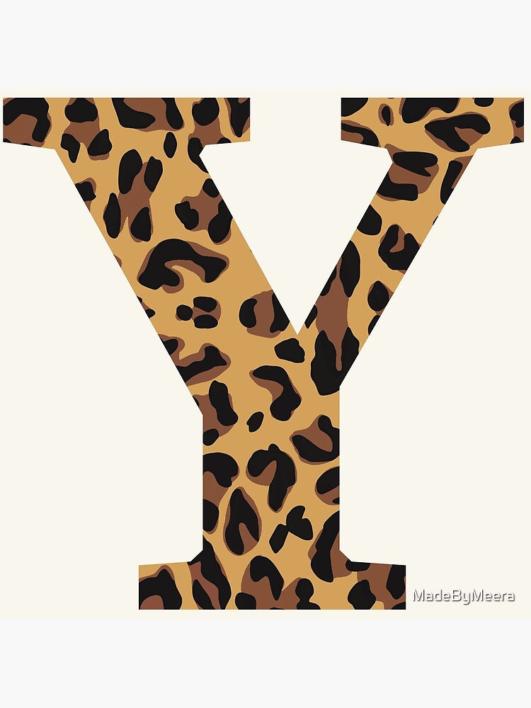 Leopard Print Letters Printable Poster