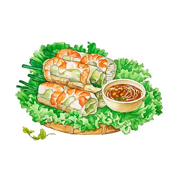 "Vietnamese wrap roll" Poster for Sale by ngoctien | Redbubble