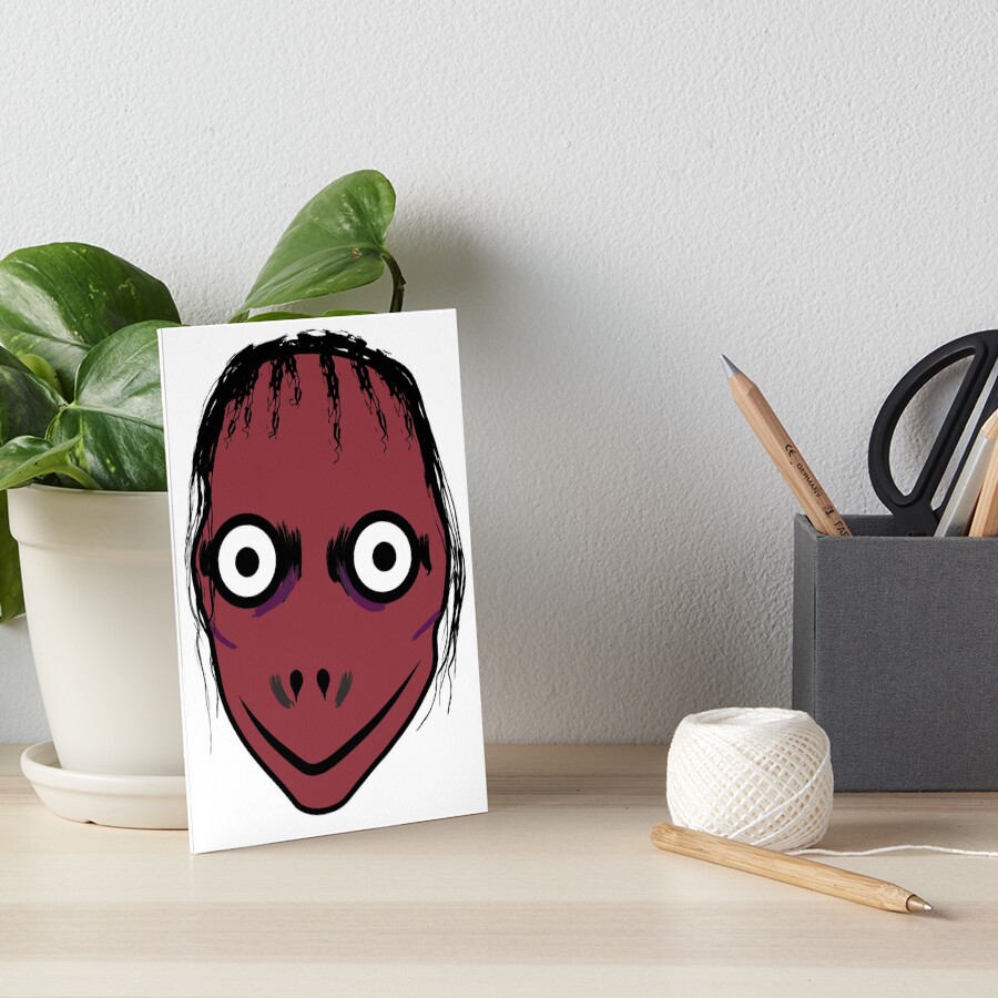 "momo, horror, smile" Art Board Print for Sale by fkingrainbow | Redbubble