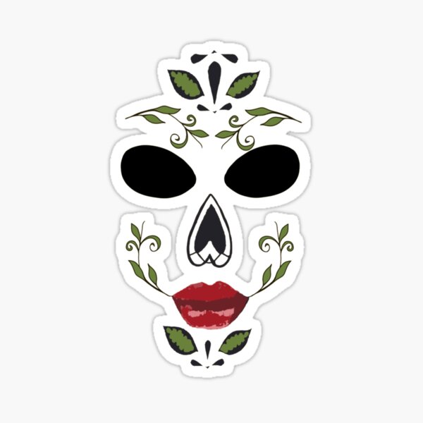 "Skull face" Sticker by CreativeWorld96 | Redbubble