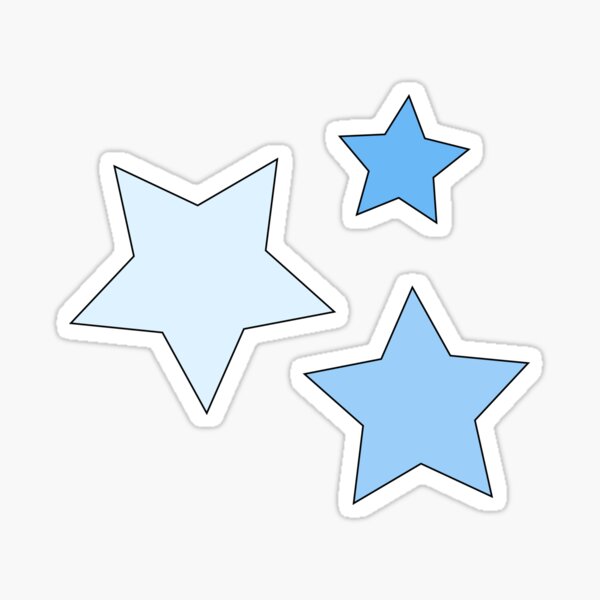 "Cute blue star design pack" Sticker for Sale by Margje | Redbubble