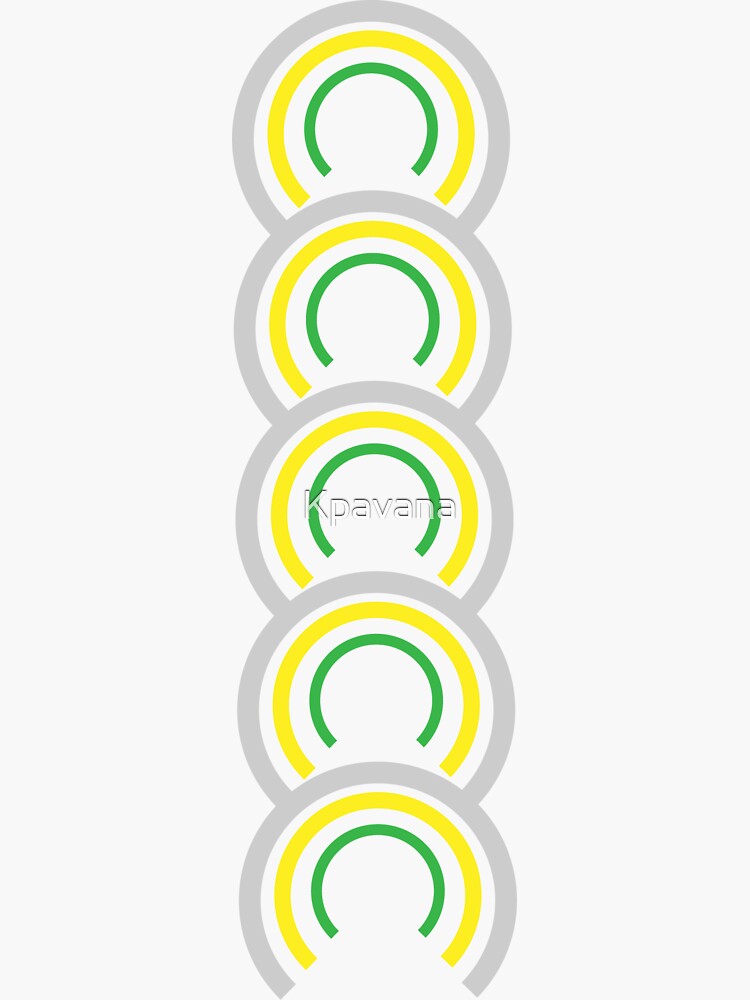 "colorfull circular chain" Sticker by Kpavana | Redbubble