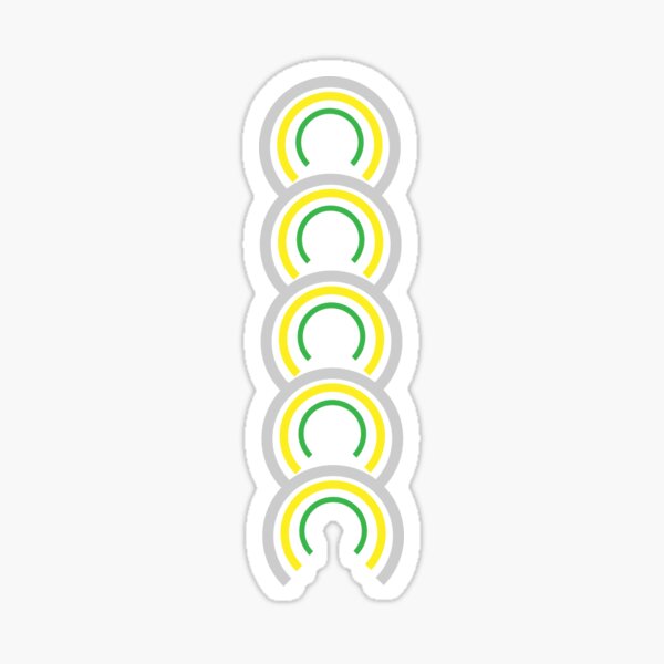 "colorfull circular chain" Sticker by Kpavana | Redbubble