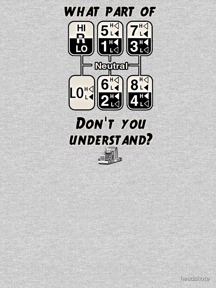 "18 Speed Transmission Shift Pattern" Essential T-Shirt for Sale by ...