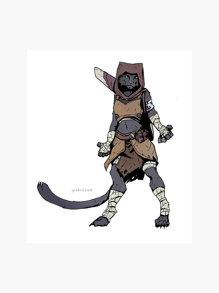 "Dungeons and Dragons - cat rogue" Sticker for Sale by AyumiAnna ...