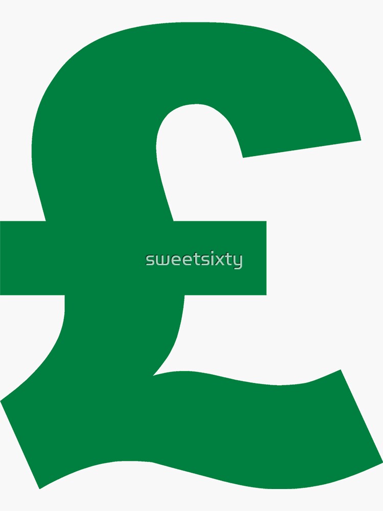 "Pound Sign" Sticker for Sale by sweetsixty | Redbubble