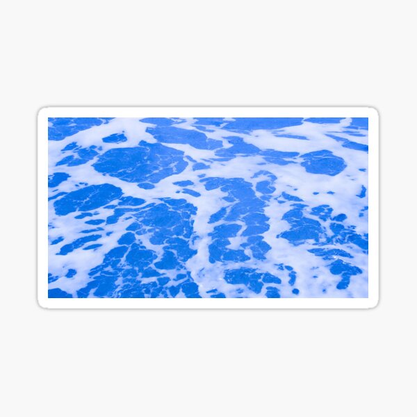 "Ocean Blue Aqua Shore" Sticker by Dripart101 | Redbubble