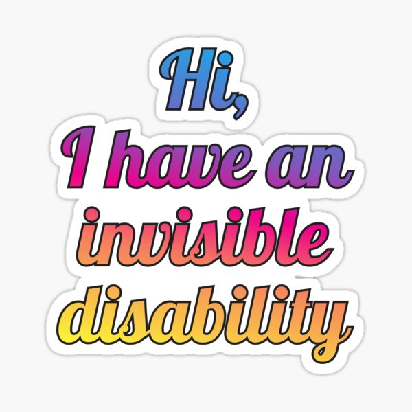 "INVISIBLE" Sticker by pepperlex99 | Redbubble