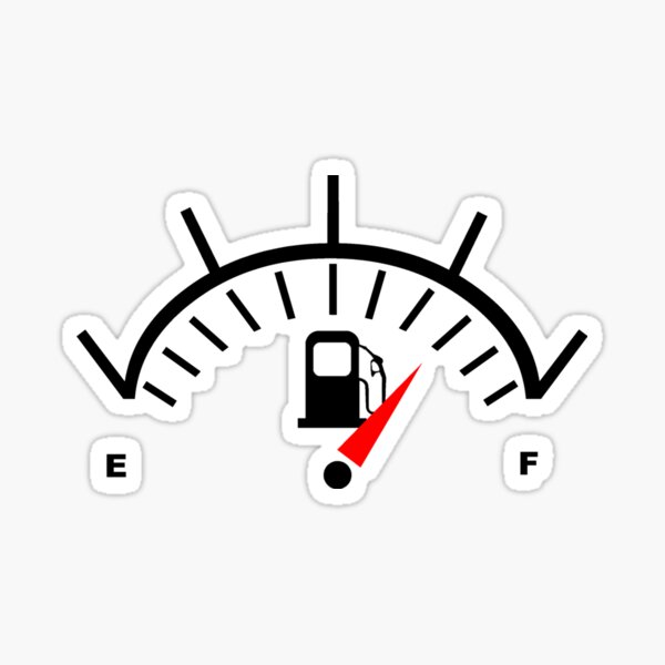 "Fuel Gauge" Sticker for Sale by sweetsixty | Redbubble