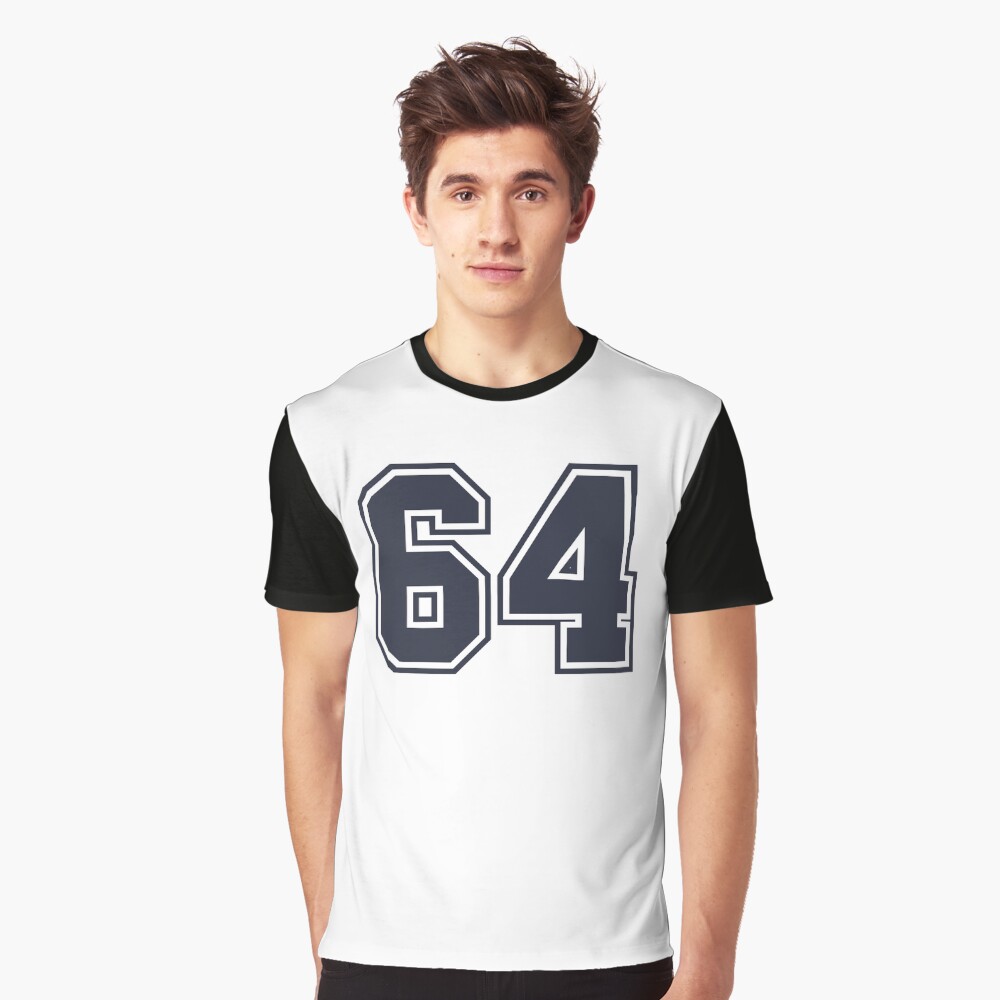 "64 Sports Number Sixty-Four" Sticker for Sale by HelloFromAja | Redbubble