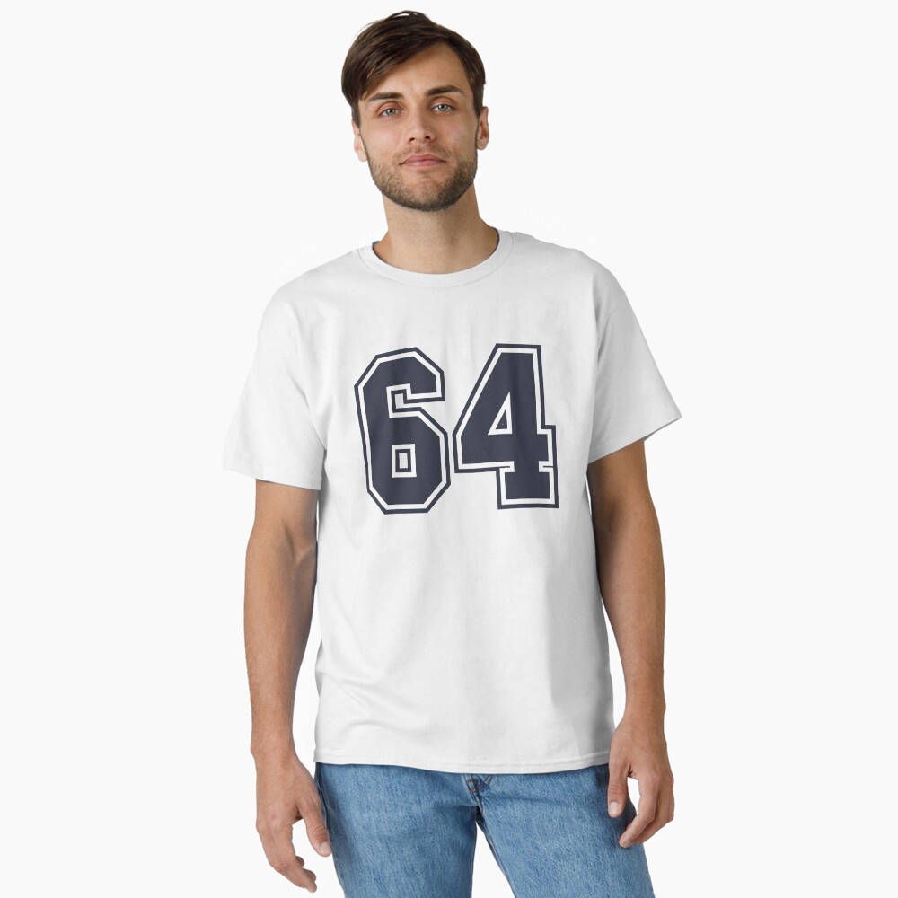 "64 Sports Number Sixty-Four" Sticker for Sale by HelloFromAja | Redbubble