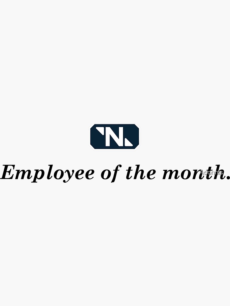 "Nanotrasen Employee of the month." Sticker for Sale by Adonnis | Redbubble