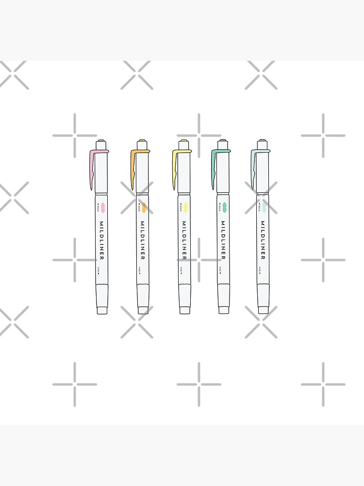 "Fluorescent Mildliner Sticker Pack" Poster for Sale by nymphart ...