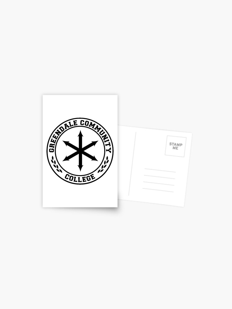 "Greendale Community College Logo" Postcard for Sale by Bevatron ...