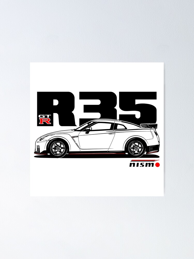 Póster «Nissan GT-R R35 Edición Nismo» de idrdesign | Redbubble