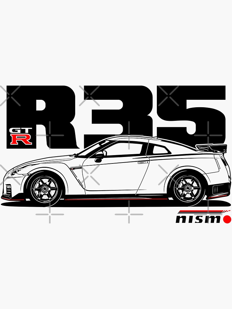 Pegatina for Sale con la obra «Nissan GT-R R35 Edición Nismo» de ...
