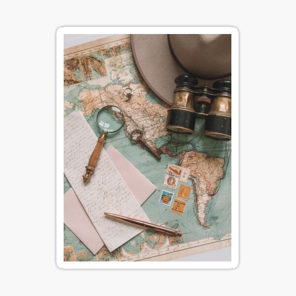 "Aesthetic map" Sticker for Sale by Tali-G | Redbubble