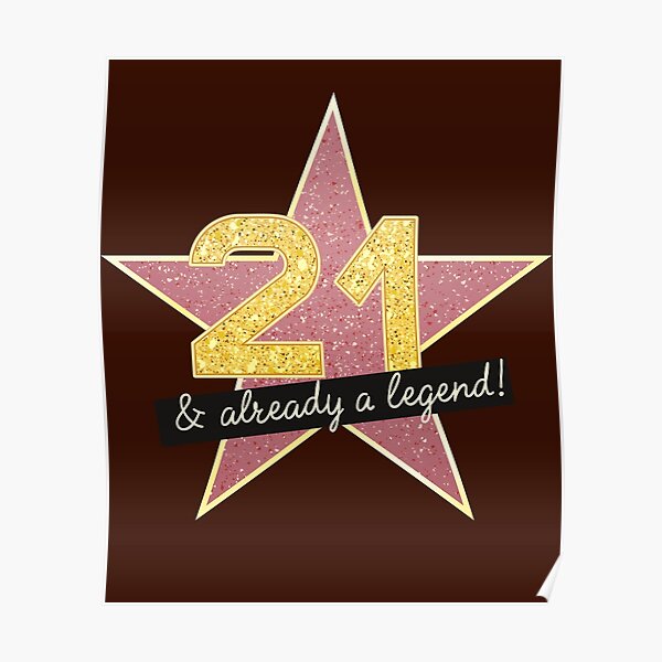 Happy 21st Birthday Posters | Redbubble