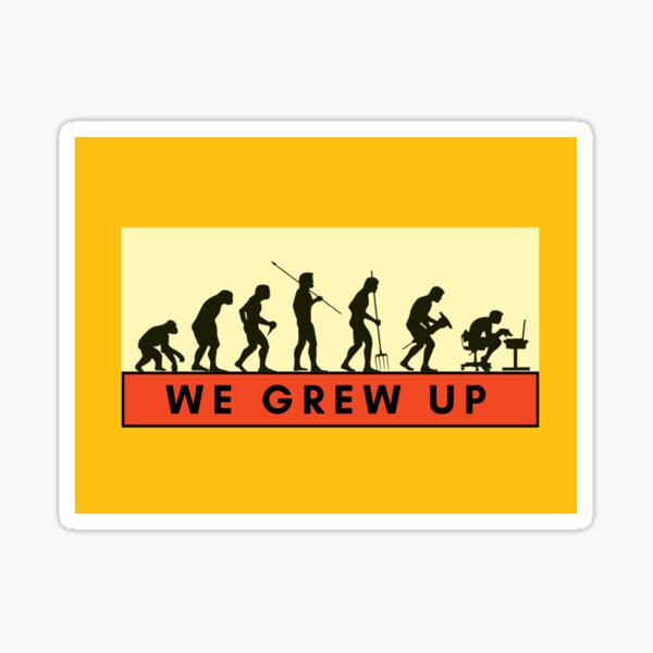 "Evolution." Sticker by Dash21 | Redbubble
