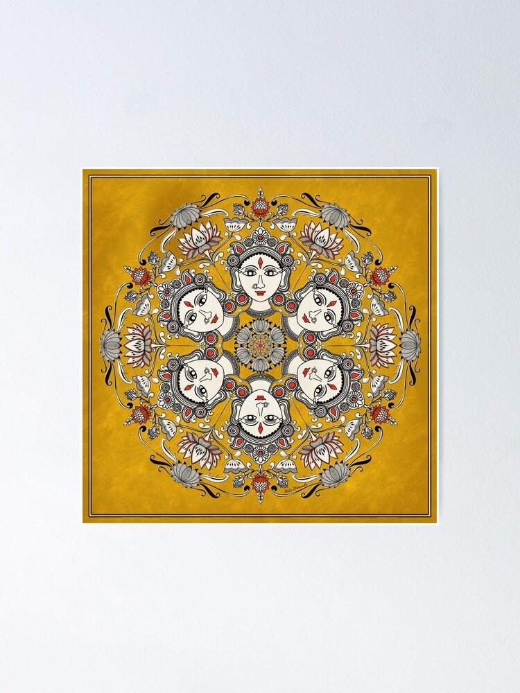 "DEVI...THE GODDESS MANDALA" Poster by Prita-D | Redbubble