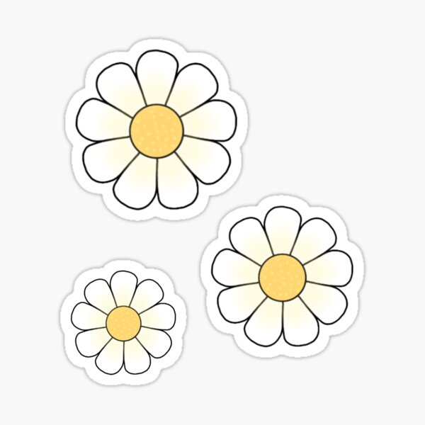 "Daisy sticker pack" Sticker for Sale by lil-stickershop | Redbubble