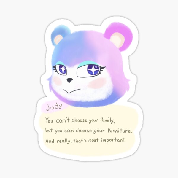 "Judy sticker" Sticker for Sale by battyfruitbat | Redbubble