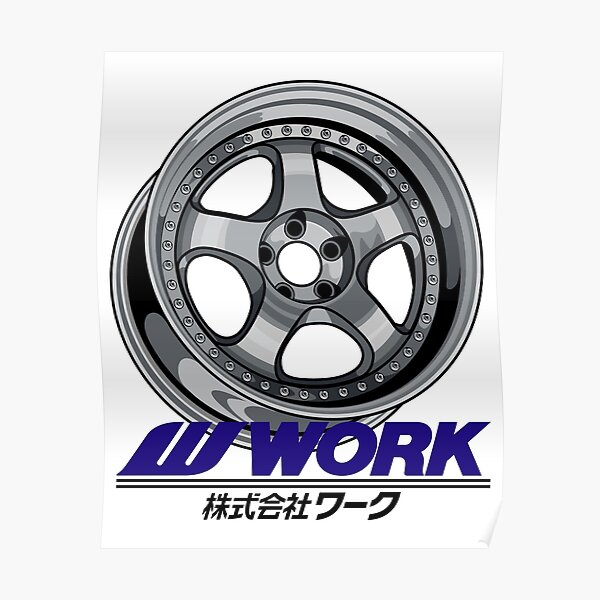 "Car Wheel/Rim Work Meister" Poster for Sale by idrdesign | Redbubble