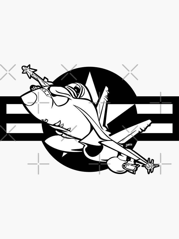 "Cartoon Military Fighter Jet Illustration with U.S. Aviation Roundel ...