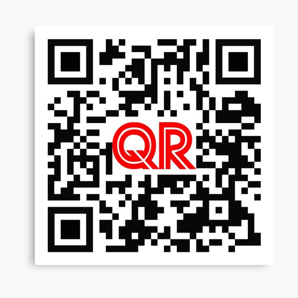 Qr Code Rick Roll Canvas Prints | Redbubble