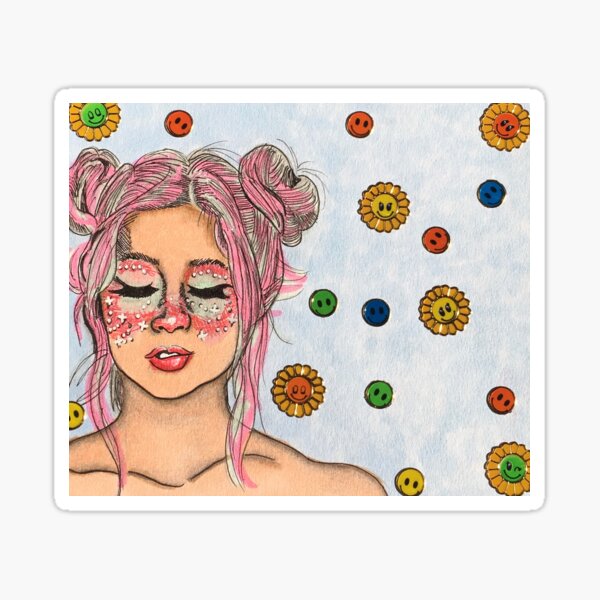 "Sunkist Bliss" Sticker by Momomochii | Redbubble