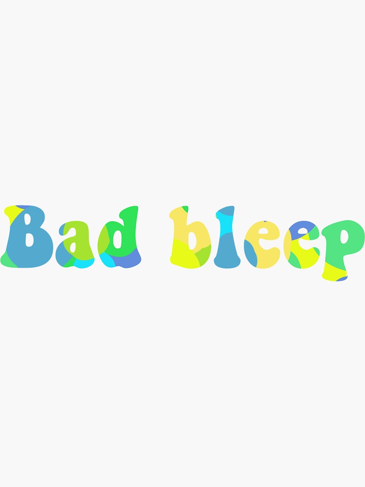 "Bad bleep" Sticker for Sale by thehappyguava | Redbubble