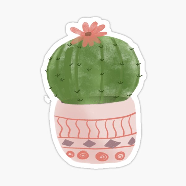 "Cute Cactus, Beautiful watercolor Cactus " Sticker by redodaha | Redbubble