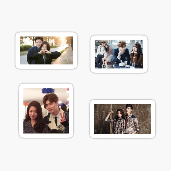 "Lee Jong Suk + Park Shin Hye Couple Stickers" Sticker by ...
