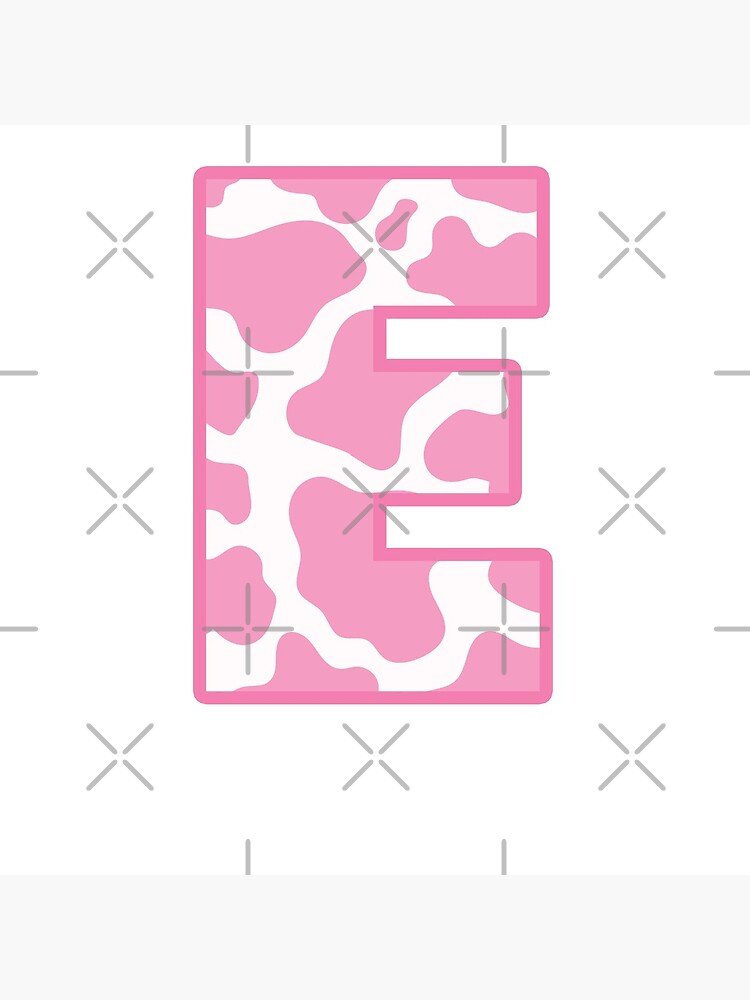 "Letter E Strawberry cow" Poster by Nataw- | Redbubble