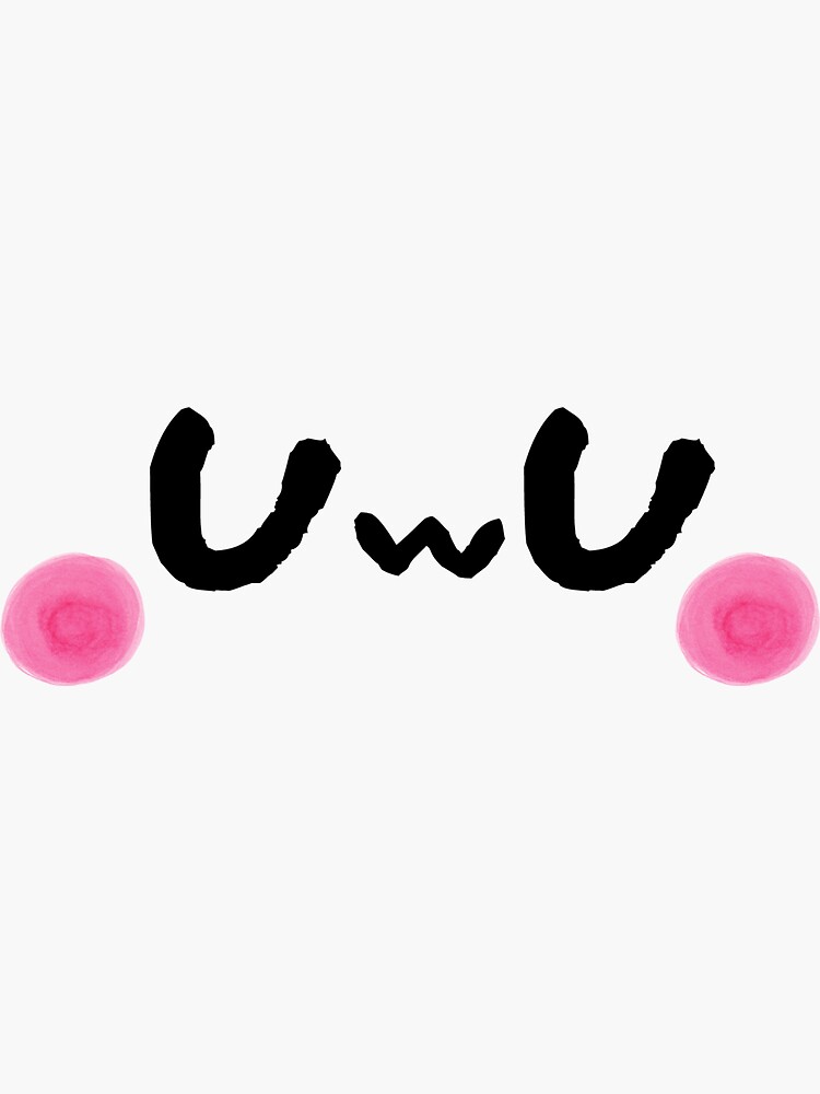 "UwU Identity Heart anime kawaii art, apparel and accessories | white ...