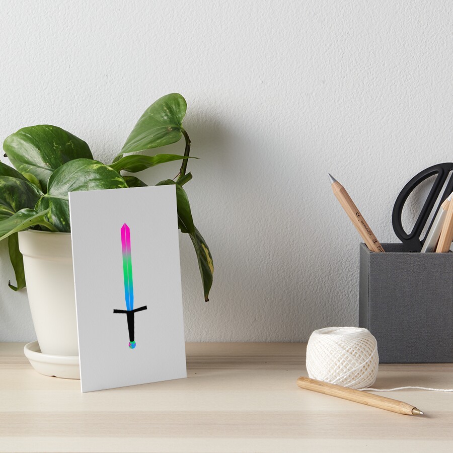 "Polysexual Sword" Art Board Print for Sale by nats-designs | Redbubble