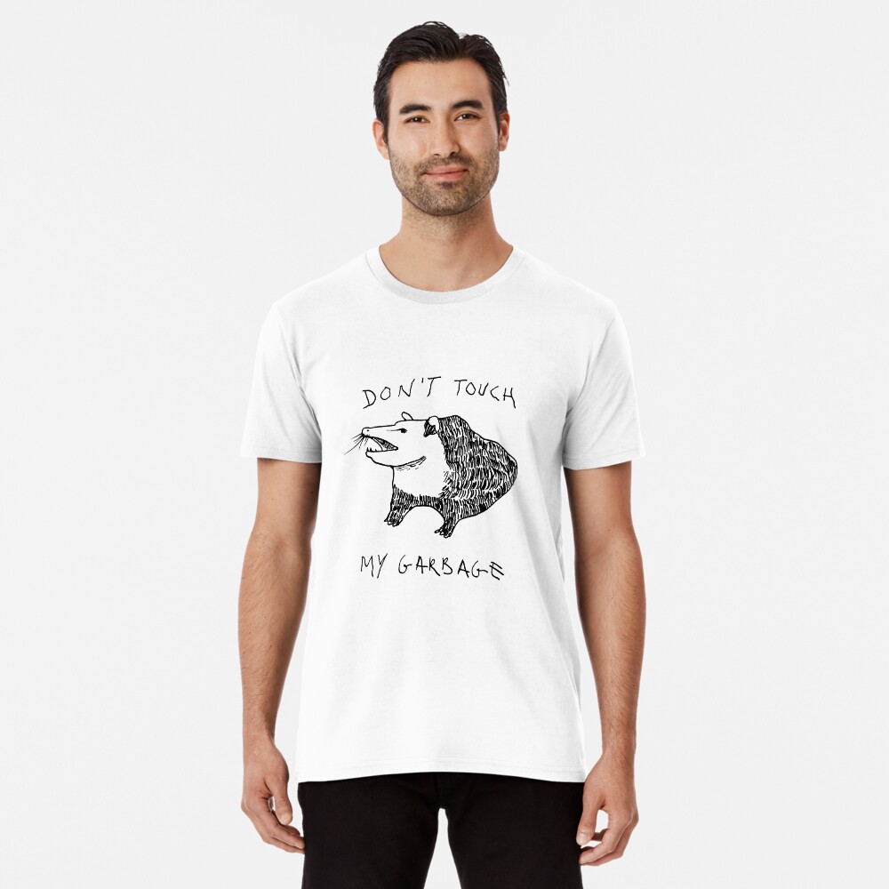 "Don't Touch My Garbage Meme" Sticker by Sergiarts | Redbubble