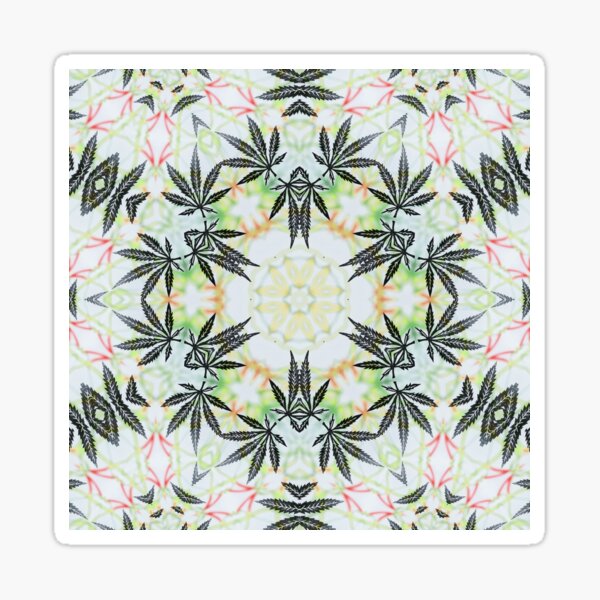 Pegatina «Weed Pixie Mandala» de GloomyLand | Redbubble