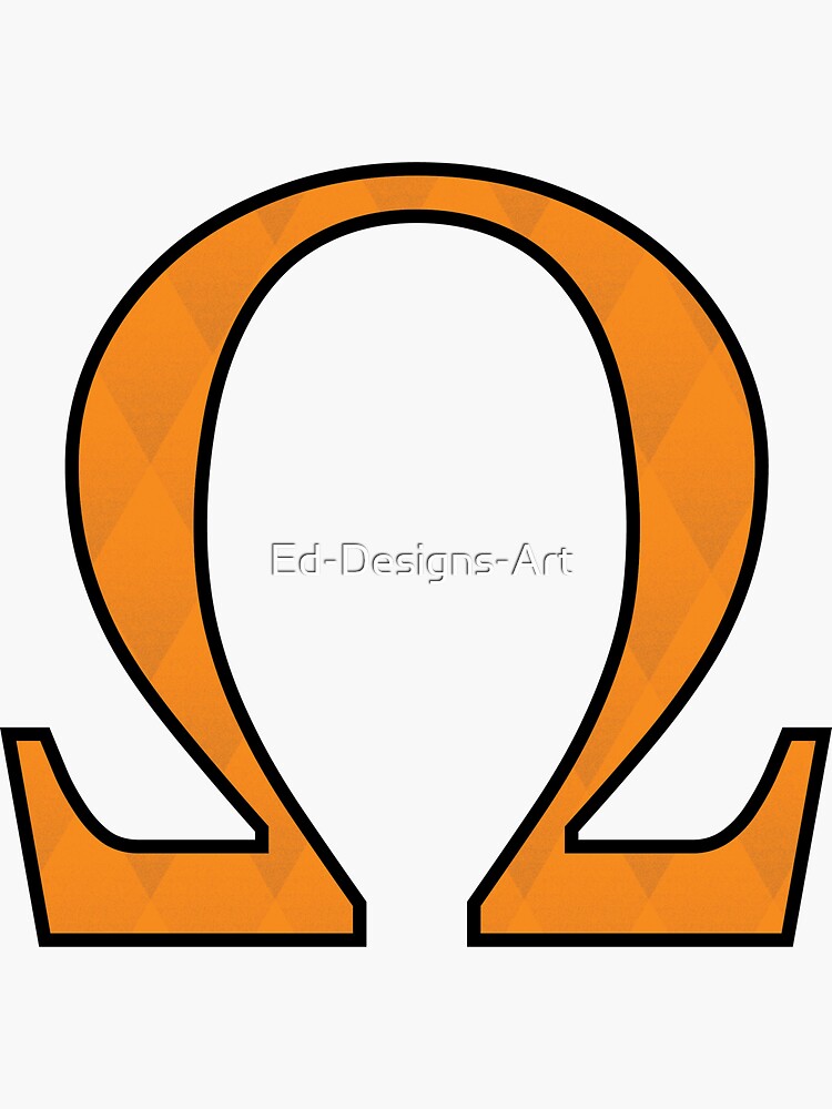 "OMEGA" Sticker for Sale by Ed-Designs-Art | Redbubble