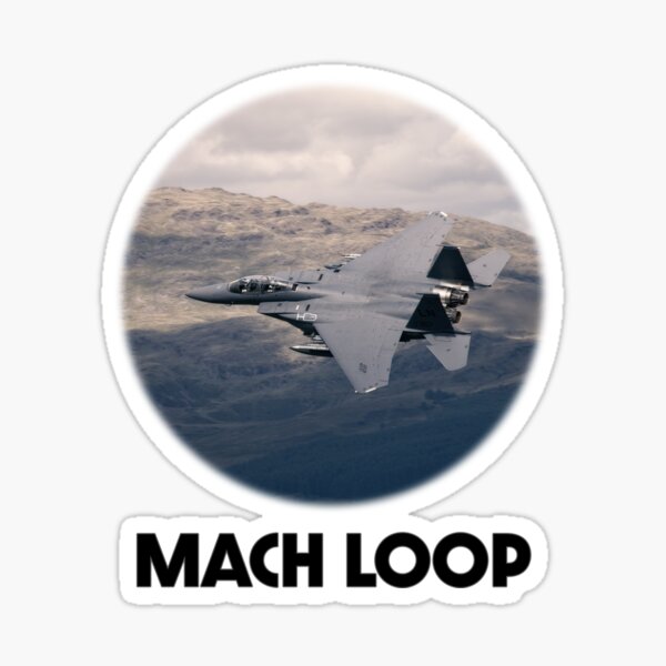 "Mach Loop F-15" Sticker for Sale by rawshutterbug | Redbubble