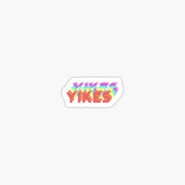 "Yikes sticker" Sticker by planetstickers | Redbubble