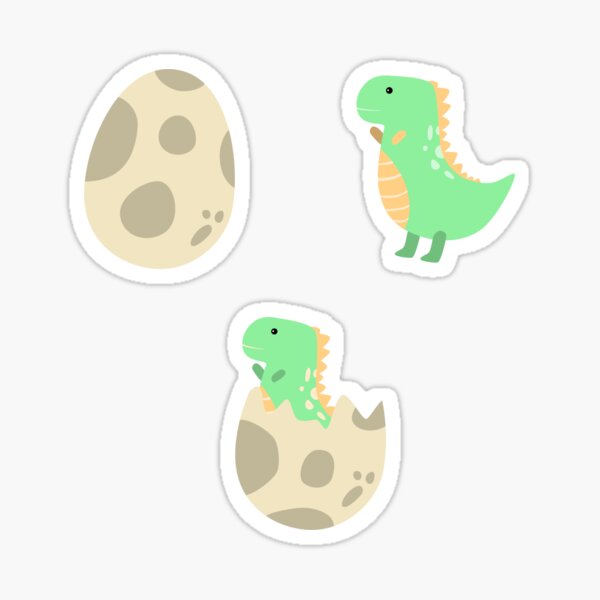 " Cute Baby Dinosaur and Egg Illustration for kids and toddlers set of ...