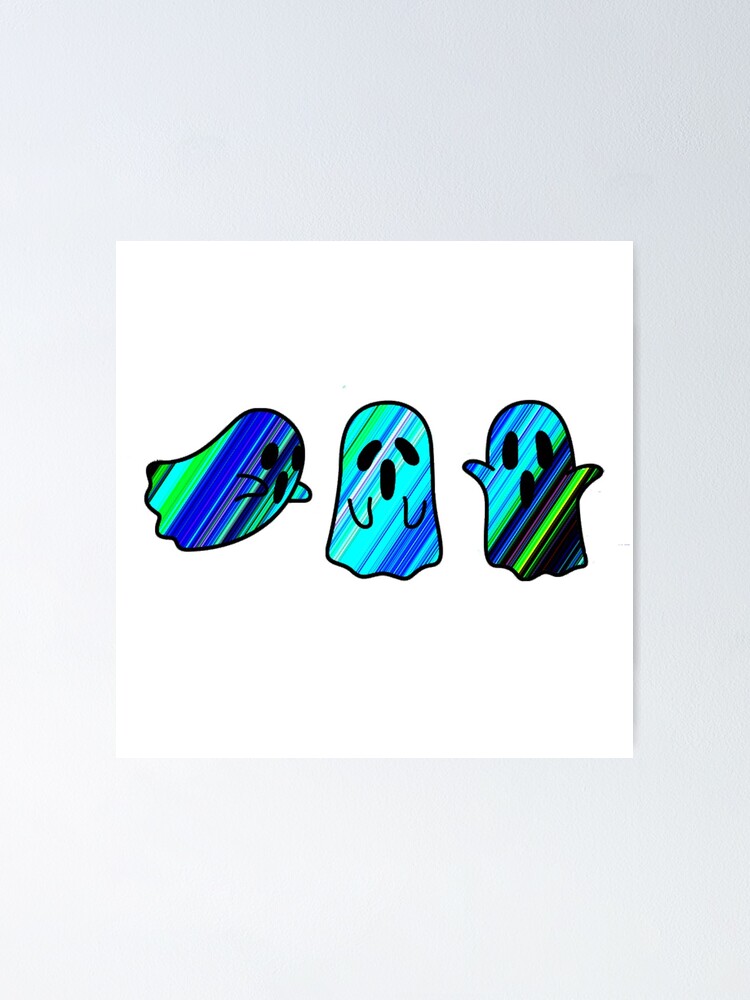 "Trippy Ghosts" Poster for Sale by junglejimbay | Redbubble