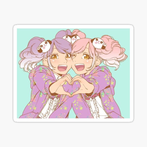 "ogi mahiru & ooshita mahiro" Sticker by sajhkefhkf | Redbubble