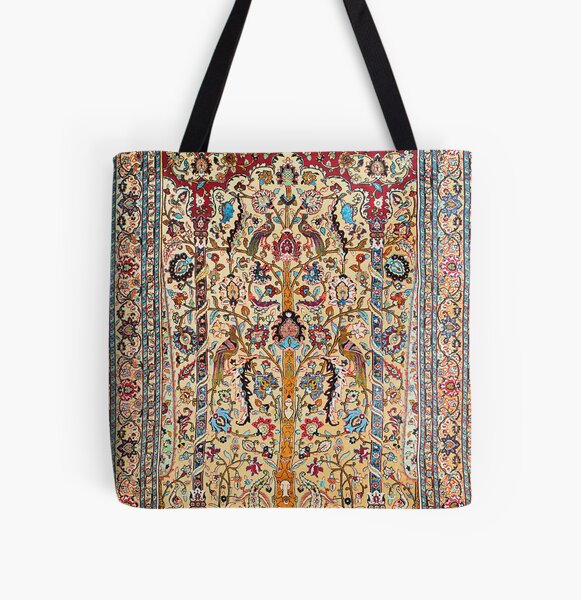 "Tehran Antique Silk Persian Carpet Print" Tote Bag for Sale by bragova ...