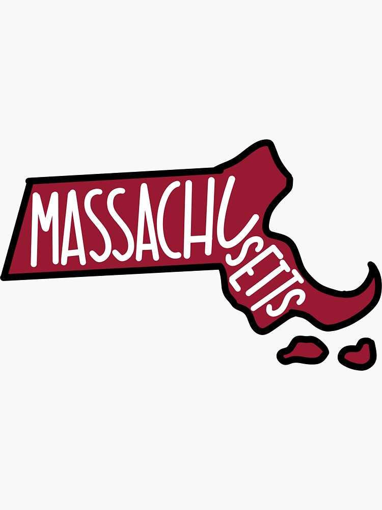 "Massachusetts sticker " Sticker by margaretpalmer | Redbubble